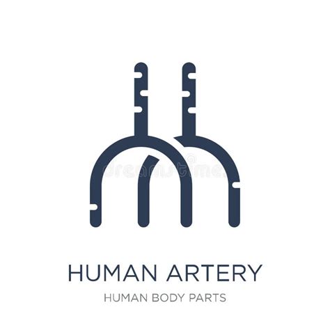 Human Artery Icon Trendy Flat Vector Human Artery Icon On White Stock Vector Illustration Of