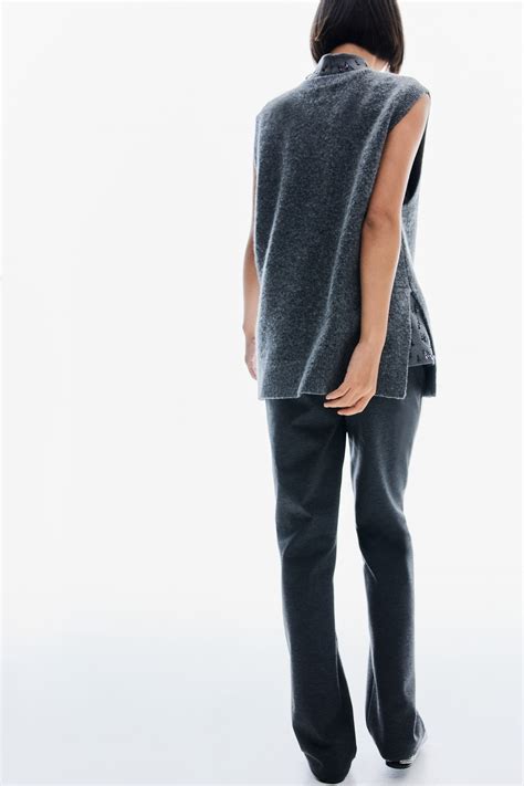 저지 테일러드 팬츠 다크 그레이 멜란지 여성 Handm Kr 저지 테일러드 팬츠 다크 그레이 멜란지 여성 Handm Kr