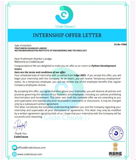 Prathmesh Landge On Linkedin Codeclause Python Coding