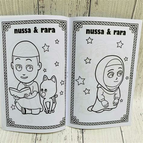 Gambar Nussa Dan Rara Untuk Mewarnai Gambar Mewarnai Vrogu