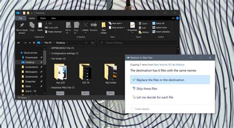 how to merge two folders on windows 10
