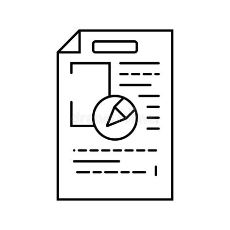 Editing Content Technical Writer Line Icon Vector Illustration Stock Vector Illustration Of