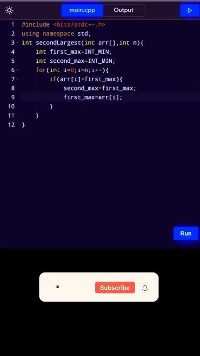 Second Largest Element In Array Dsa Foundation Coding Programming
