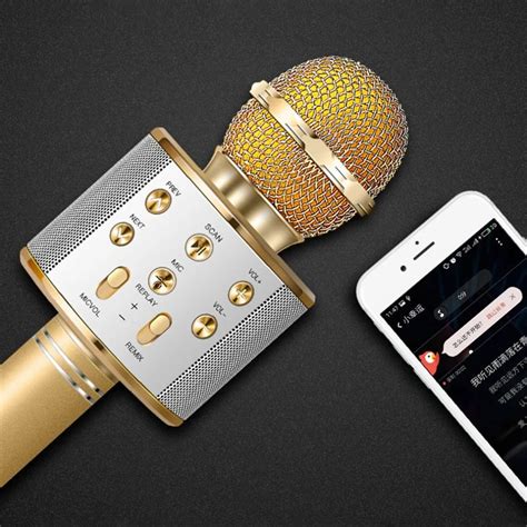 Bluetooth беспроводной микрофон для караоке портативный мини домашний ...