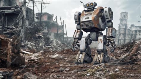 premium photo neural networkcontrolled robot involved in discarding