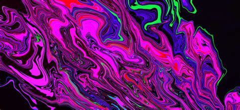 밝은 유체 바이올렛 검은 색과 네온 녹색 배경 추상 액체 보라색 분홍색 파동 아트 트리피 디지털 화면 축하 배경 기치 템플렛 고급스러운 질감 크리에이티브 플라이어 메타버스