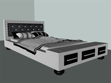 Wooden Bed Free 3d Models Download Free3d
