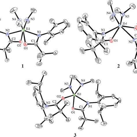 Ortep Representation Of The Solid State Molecular Structure 1 2 And 3