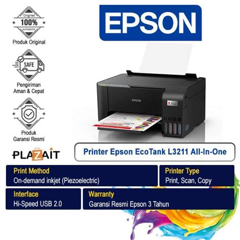 Printer Epson Ecotank L3211 🔥 Harga And Spesifikasi Terbaru Januari 2026
