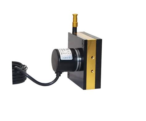 Adk Draw Wire Sensor Rotary Encoder 0 10V 4 20mA Analog NPN PNP Push Pull Output Absolute