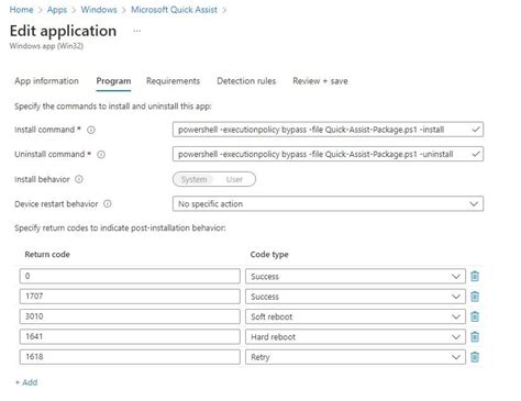 using intune to deploy the new microsoft quick assist r intune