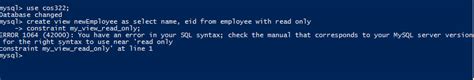 Sql Create A View With Read Only Option In Mysql Stack Overflow