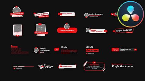 Youtube Subscribe Button ★ Davinci Resolve Templates ★ Youtube
