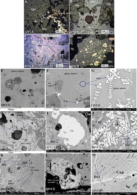 Microstructure Of Slag Samples From Viña Del Cerro Ad Under Plain And