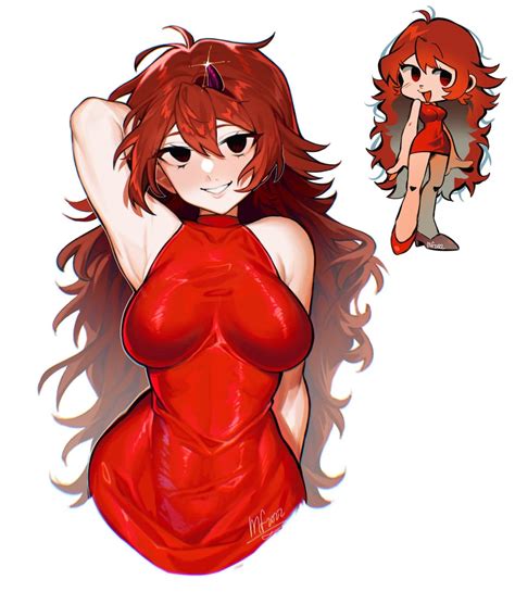 Girlfriend Friday Night Funkin Drawn By Maryfelizola Danbooru