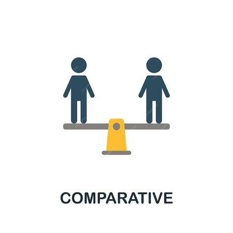 Premium Vector Comparative Icon Flat Sign Element From Data Analytics Collection Creative
