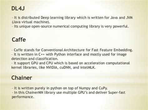 deep learning framework ppt