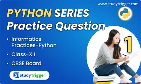 python series practice questions with solutions part i series creation