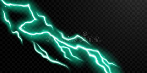Lightning Light Effect Background Realistic Flash With Lightning Electric Explosion Vector