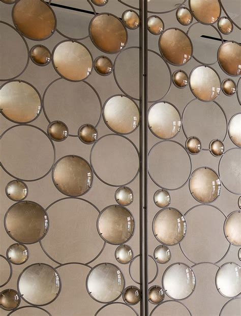 This Artistic Bubble Screen Is Installed In The Lobby Of A Building In