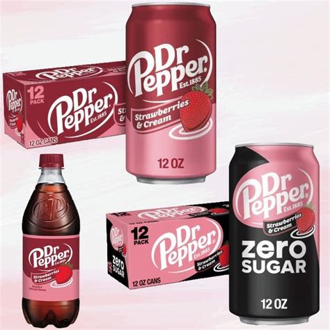 Dr Pepper Strawberries And Cream New Flavor In Stores