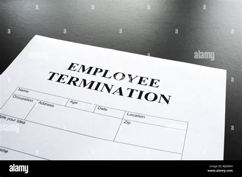 Employee Termination Release Form