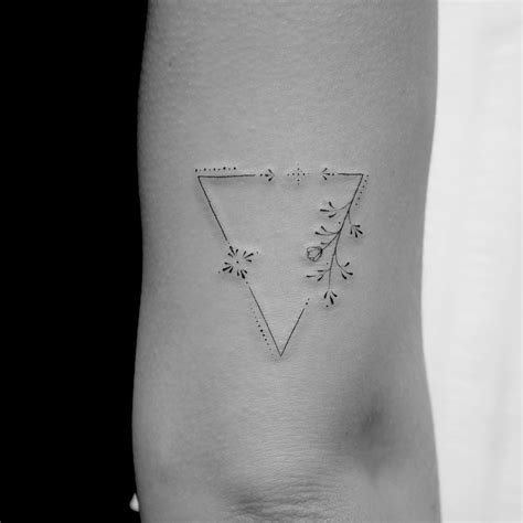 Anna Lea Milewski On Instagram Delicate Triangle ♥ Triangle Tattoos Simple Arm Tattoos