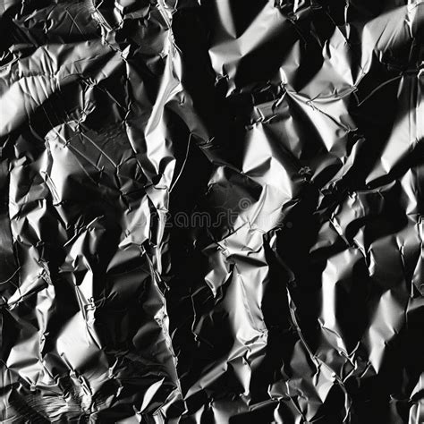 Crumpled Metallic Foil Texture Background With Abstract Patterns Stock Image Image Of Shiny