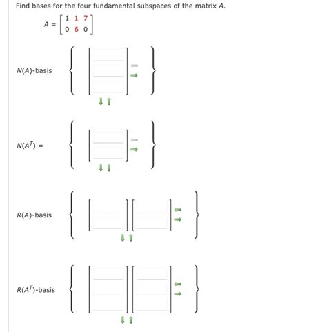 Solved Find Bases For The Four Fundamental Subspaces Of The Chegg