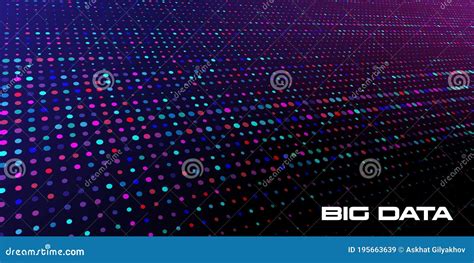 Big Data Visualization Abstract Background Of A Large Number Of Multicolored And Random Size