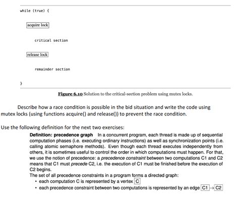Solved 1 Race Conditions Are Possible In Many Computer Chegg Com
