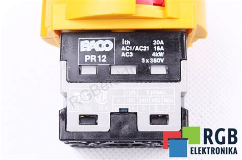 Baco Pr12 Rgb Automatyka Industrial Automation Center