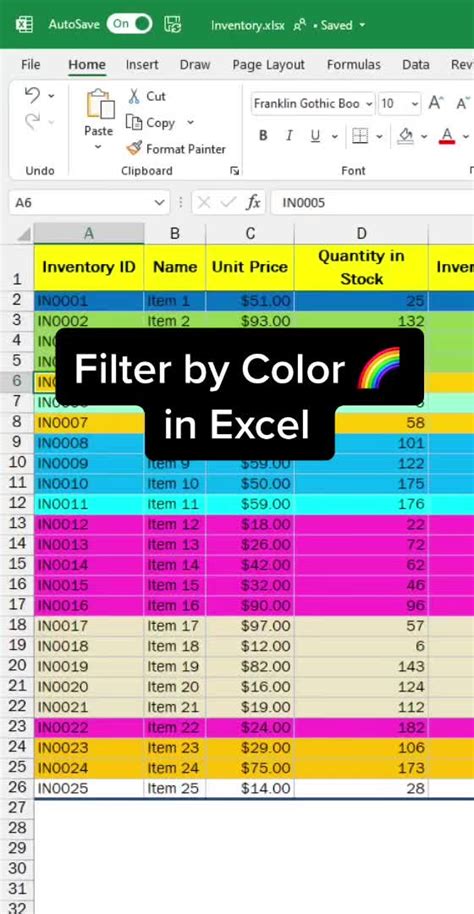 Excel Spreadsheet Color Formulas