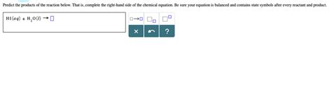 Solved Predict The Products Of The Reaction Below That I Chegg Com