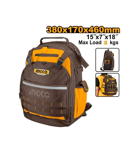 Ingco Hbp01028 Max Load 8kg Hd Backpack Tool Bag Hardware Specialist