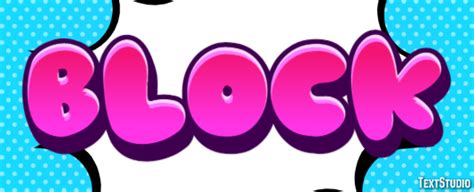 Block Text Effect And Logo Design Word