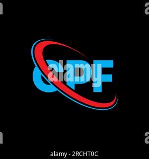 Cpf Circle Letter Logo Design With Circle And Ellipse Shape Cpf