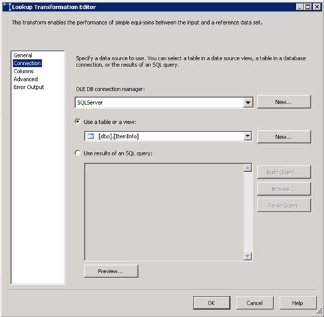 Sql Server 2008 Ssis Lookup Transformation Stack Stack Overflow