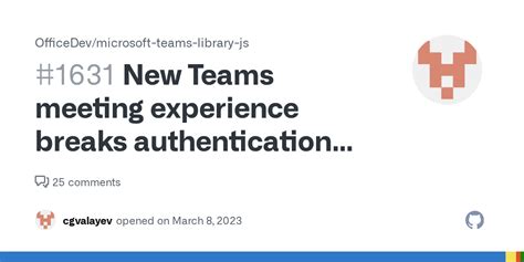 New Teams Meeting Experience Breaks Authentication Flow In Avd · Issue 1631 · Officedev