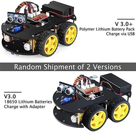 Elegoo Uno R3 Project Smart Robot Car Kit V 30 Plus With Uno R3 Line Tracking Module