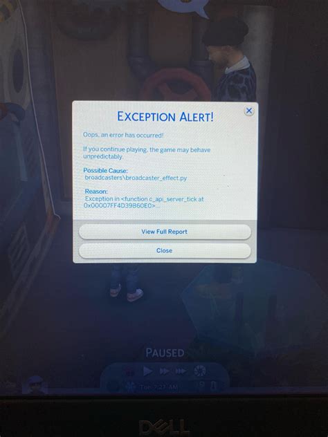 exception alert help r thesims4mods