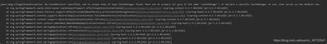 解决BUGjava lang IllegalStateException No CacheResolver specified and no unique bean of type
