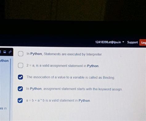 12418398stipuin Support In Python Statements Studyx