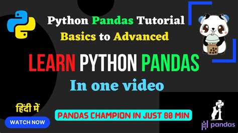 Python Pandas Tutorial For Beginner Complete Python Pandas Data