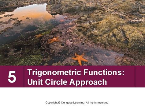 Trigonometric Functions Unit Circle Approach Copyright Cengage
