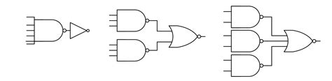 Solved Three Designs Of A 6 Input AND Gate Are Shown Above Chegg Com