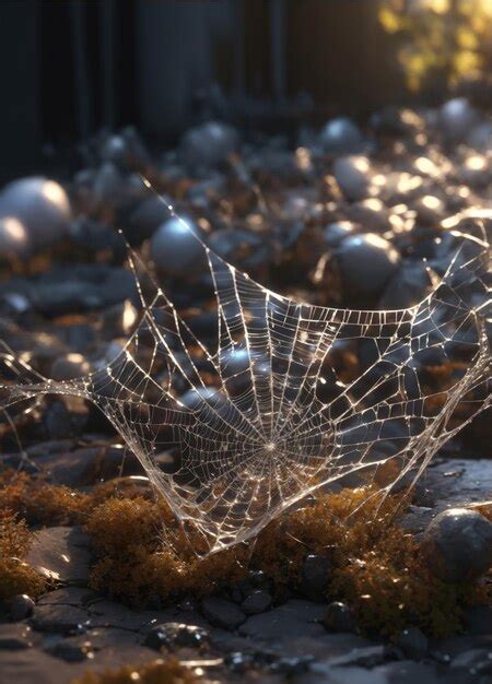 Premium AI Image Cobwebs Theme Wallpaper Texture Pattern Style