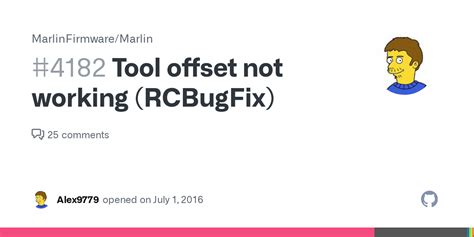 Tool Offset Not Working Rcbugfix · Issue 4182 · Marlinfirmwaremarlin · Github
