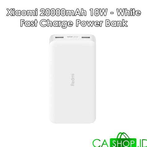 Jual Xiaomi Redmi Power Bank Mah W Fastcharge Ori Grs Resmi Tam Putih Shopee