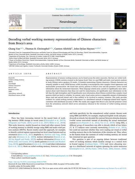 pdf decoding verbal working memory representations of chinese
